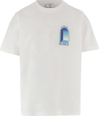 Casablanca Homme, Tops, Blanc, Taille: 2XL T-Chemises