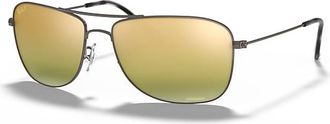 Ray-Ban Rb3543 Chromance Sonnenbrillen Gunmetal Fassung Grün Glas Polarisiert 59-16