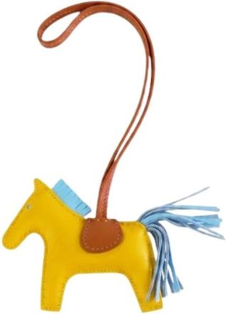 Herm&egrave;s Pre-owned Rodeo Pegase Bag Charm - Femme - Pre-owned - Jaune - Taille: ONE Size