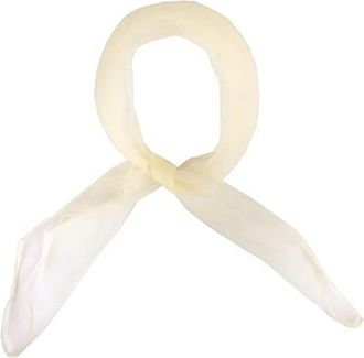 Hat To Socks Foulard Rétro pour Cheveux, Doux et Léger, Carré, pour les Filles et les Femmes (Crème)