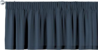 Dekoria Kurzgardine mit Kr&auml;uselband Schal Gardine Dekoschal 130 x 40 cm marinenblau