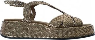 Pons Quintana Femme, Chaussures, Brun, Taille: 39 EU Sandalo Intrecciato