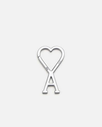 Ami Ami Paris - Porte-Cl&eacute;s Argent&eacute; Mousqueton Ami De Coeur en M&eacute;tal Argent - TU - Unisex