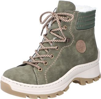 Rieker Winterboots RIEKER, Damen, Gr. 36, grün, Lederimitat, Schuhe, mit seitlichem Rieker-Label, Topseller