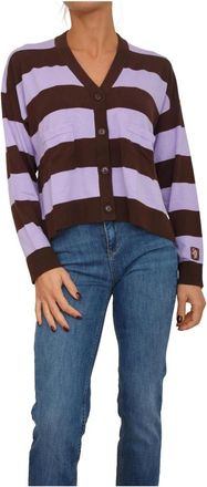 Liu Jo Femme, Pulls, Brun, Taille: 42 FR Cardigan Ray&eacute;