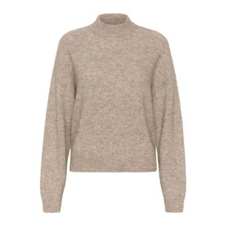 Gestuz Femme, Pulls, Beige, Taille: 36 FR Pull Douillet en Tricot