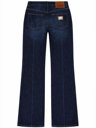 Dolce & Gabbana Low-Rise Cotton Jeans - Blue
