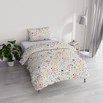 Italian Bed Linen Bettbezug River f&uuml;r Einzelbett aus Baumwolle und recycelten Fasern, Design: Volta, hergestellt in Italien, Twin