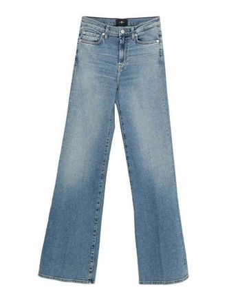 7 For All Mankind Jean Droit - Fonc&eacute; D&eacute;lav&eacute;