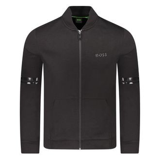 HUGO BOSS Langer Rei&szlig;verschluss-Sweatshirt - - Sweatshirts & Hoodies - Herren - Schwarzk - 2XL