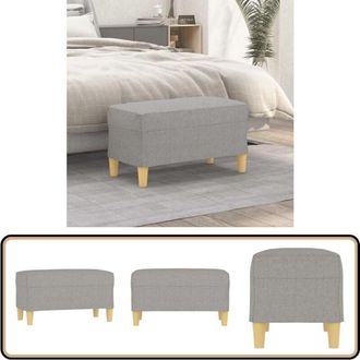 vidaXL Sitzbank Hellgrau 70x35x41 cm Stoff - Sitzbank - Grau - Sofa - Flurbank - Polsterung