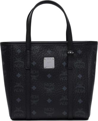 MCM Mcm, Femme, Sacs, Noir, Taille: ONE Size Visetos Monogram Tote Bag
