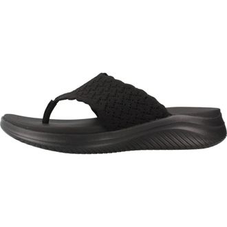 Skechers Femme, Sport, Noir, Taille: 41 EU Ultra Flex 3.0 Rhythm Waves Sandal