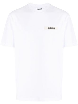Jacquemus haut Le T-shirt Gros Grain - Blanc