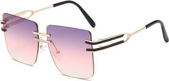 Generic 2025 designer grand cadre pour lunettes de soleil pour femmes, lunettes de soleil de vacances en plein air, lunettes décoratives (couleur : E, taille 