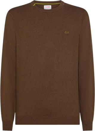 Sun 68 Homme, Pulls, Brun, Taille: L Sweater Basic L/S