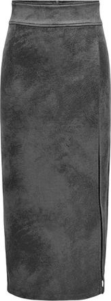 Only Only, Femme, Jupes, Gris, Taille: 38 FR Jupe en Similicuir Gris Collection Femme