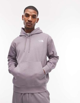 The North Face Essential - Sweat &agrave; capuche oversize avec logo - Gris