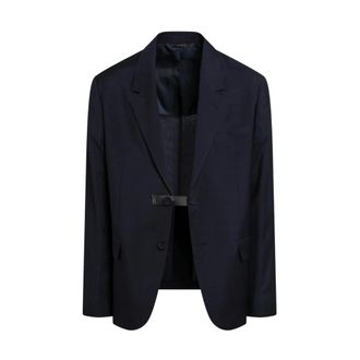 Fendi Giacca Monopetto - - Jackets - Herren - Blau - L