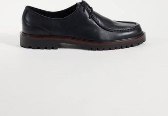 Noak chaussures &agrave; lacets type derby en cuir noir avec semelle crant&eacute;e, fabriqu&eacute;es au Portugal