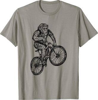Seembo Schimpanse Radfahren Fahrrad Affe Tier Reitrad T-Shirt
