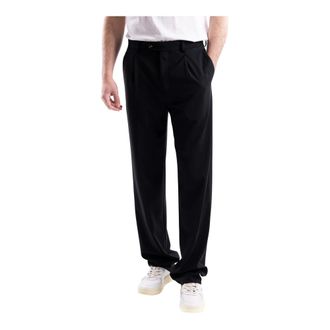 The Editor Homme, Pantalons, Noir, Taille: S Wide Pantalons