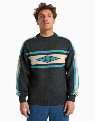 Billabong Unlock Diamond - Pull ras de cou-Noir