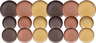 Tognana Brügge, Tafelservice für 6 Personen, 18-teilig, Stoneware, mehrfarbig