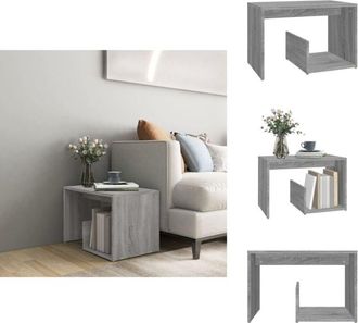vidaXL Table dappoint Sonoma gris 59x36x38 cm Bois dingénierie - Table Dappoint - Meuble Design - Table Basse - Table Ronde - Salon