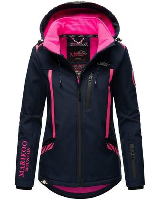Marikoo Softshelljacke Mount-Cho-Oyu mit abnehmbarer Kapuze