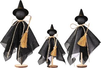 Generic Halloween Hexen Figur - Creepy Table Decoration Witch -Bilder | 3-teilige Dekoration f&uuml;r Halloween innen au&szlig;erhalb des B&uuml;ros des Wohnzimmers Schreibti