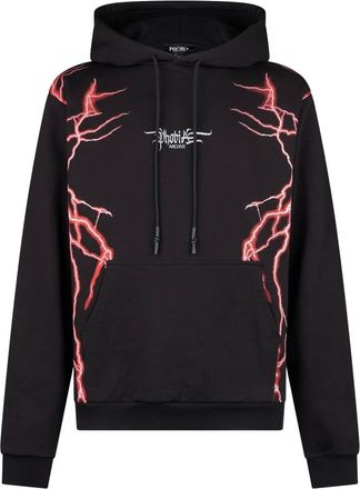 Phobia Archive Homme, Sweatshirts et sweats &agrave; capuche, Noir, Taille: XS New Lightning Sweat &agrave; capuche