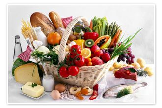 Posterlounge Ausgewogene Ernährung Poster 60 x 40 cm Wandbilder Wanddeko