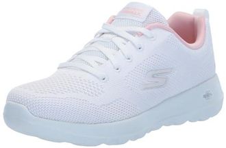 Skechers Femme Go Walk Joy Violet Basket, Blanc/Rose, 37 EU