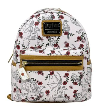 Loungefly Harry Potter Hedwig Magical Creatures Double Strap Shoulder Bag Purse, Cremeweiß, Medium, Casual, HPBK0219