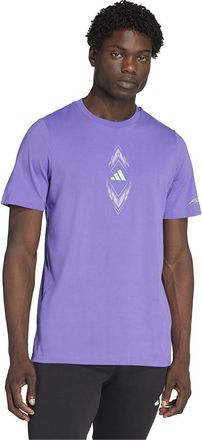adidas Mens F50 T-Shirt mit Grafik Purple Rush 2XL
