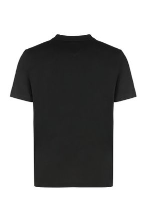 MCM Mens Cotton Crew-Neck T-Shirt Black T-Shirts And Polos