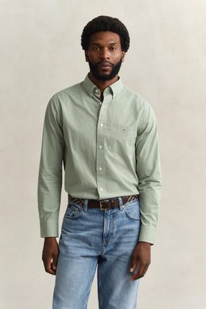 GANT Herren Gingham Classic Popeline Hemd (XXXL) HERB Gr&uuml;n