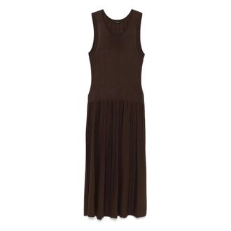 Joseph Geripptes Midi-Kleid - - Dresses - Damen - Braun - S