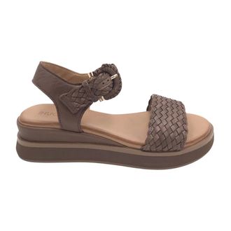 Inuovo Inuovo, Femme, Chaussures, Brun, Taille: 40 EU Flat Sandales
