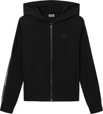 Emporio Armani Emporio Armani Ea7, Femme, Sweatshirts et sweats &agrave; capuche, Noir, Taille: 36 FR SweaT-shirt Zipp&eacute;
