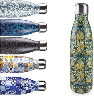 Ibili Thermokanne Venice, 500 ml, Edelstahl 18/10, Doppelwand, wiederverwendbar