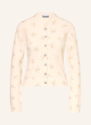 Ganni Strickjacke weiss