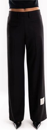 5 Progress Femme, Pantalons, Noir, Taille: 38 FR Pantalon Palazzo Élégant Noir