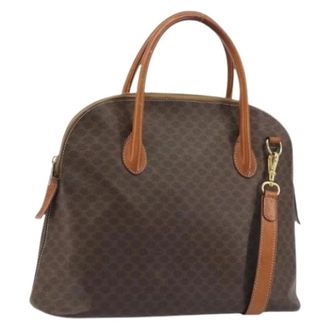 Celine Sac &agrave; main vintage Macadam Pre-owned - Femme - Pre-owned - Brun - Taille: ONE Size