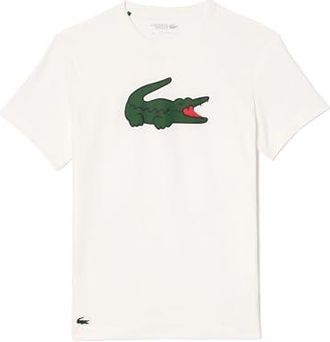 Lacoste T-Shirts TH7318 pour Homme, Blanc, XL