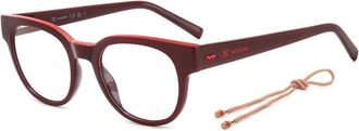 M Missoni Femme, Accessoires, Rouge, Taille: ONE Size MMI 0156 LHF Optical Frame
