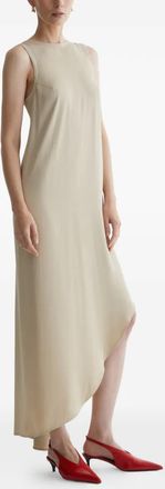 &Aacute;eron Glaze V-neck asymmetric dress - Nude