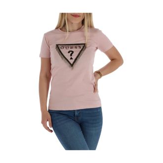 Guess Femme, Tops, Rose, Taille: 38 FR T-Shirt