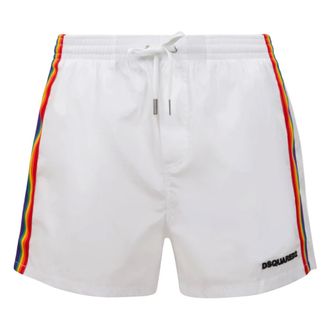 Dsquared2 Herren, Bademode, Wei&szlig;, MGr&ouml;&szlig;e